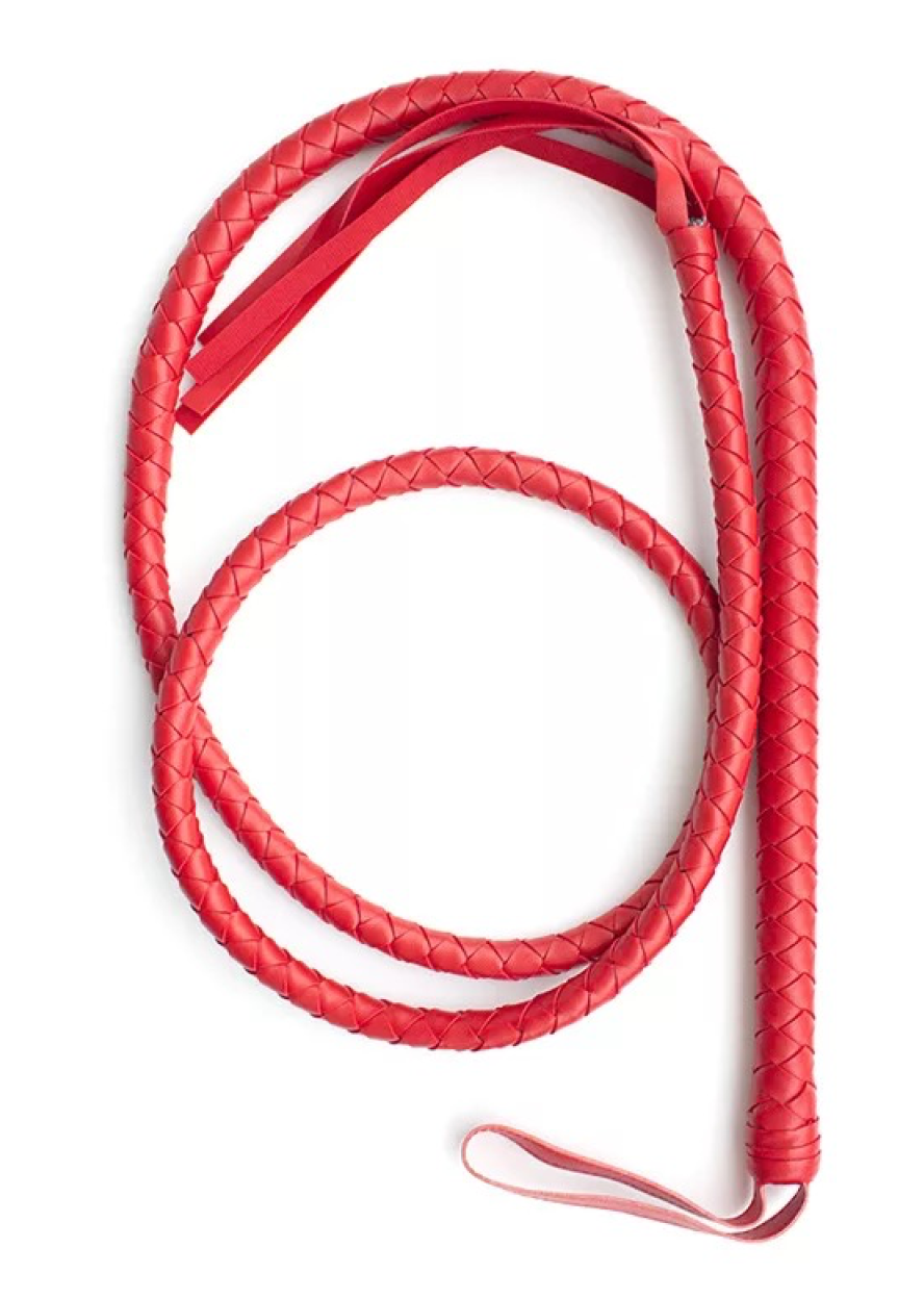 RED FAUX LEATHER WOVEN COWGIRL WHIP | LORLIE – Lorlie